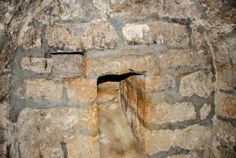 The Tomb of Lazarus, a spot of pilgrimage in the West Bank town of Al ...