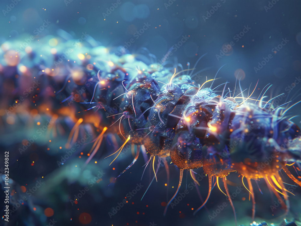 Photo & Art Print Antarctic Scale Worm, depicted in a close-up ...