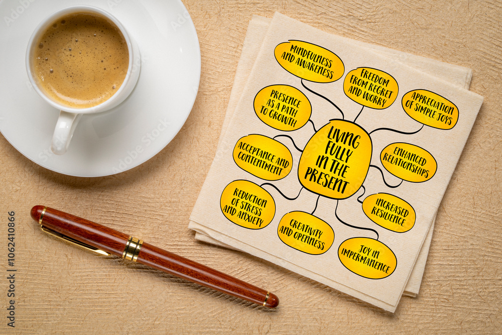 Living fully in the present, being completely engaged and mindful in ...