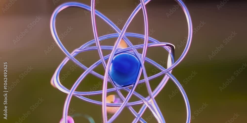 3D Atomic Structure Of Protons Neutrons Particles, Atomic Orbitals 3D ...