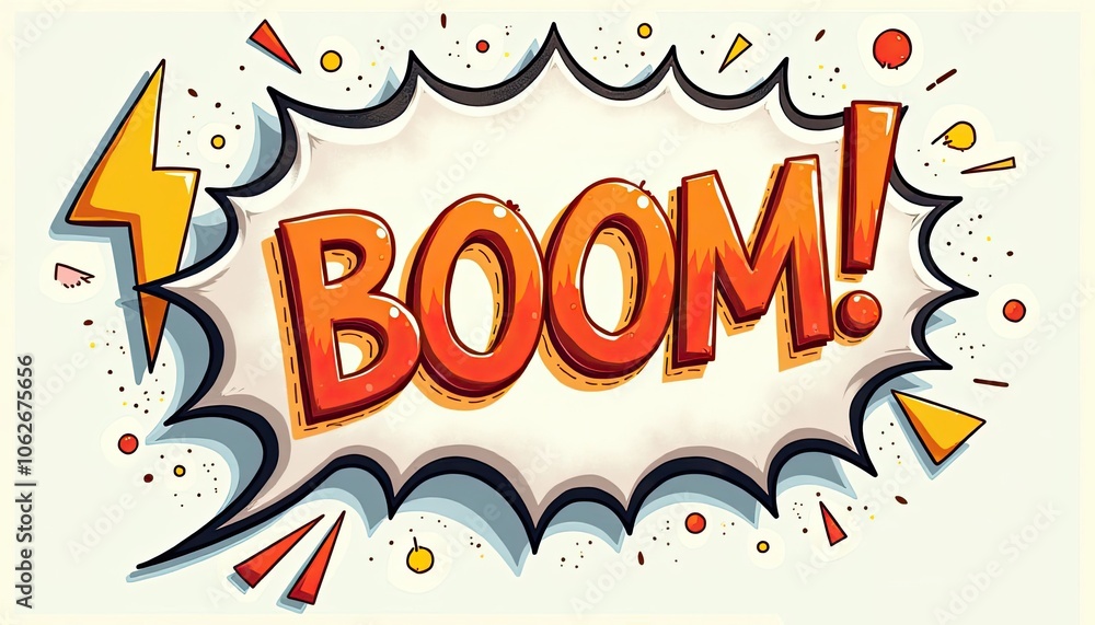 Comic Book Boom - Ideal for comic book covers, video game design, or ...