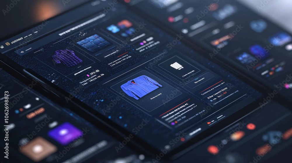 close up view of digital e commerce marketplace interface showcasing ...