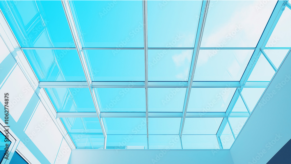 Transparent Plexiglass Roof Panel with Six Vertical Rounded Edges for ...