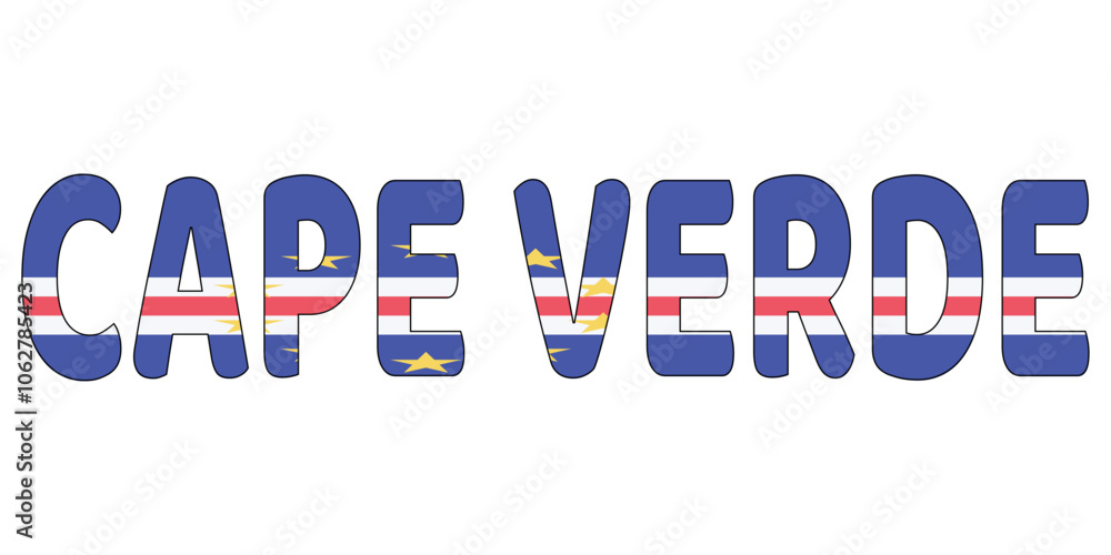 The word CAPE VERDE is displayed in large, bold letters. The letters ...