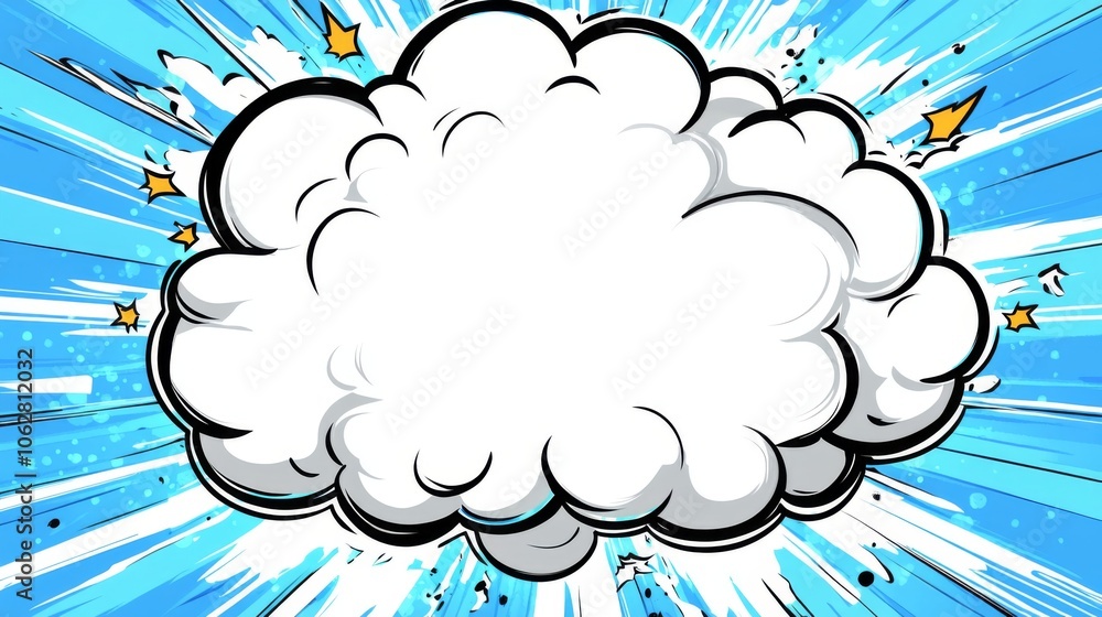 Explosive Comic Symbols for Humorous Text Stock Illustration | Adobe Stock