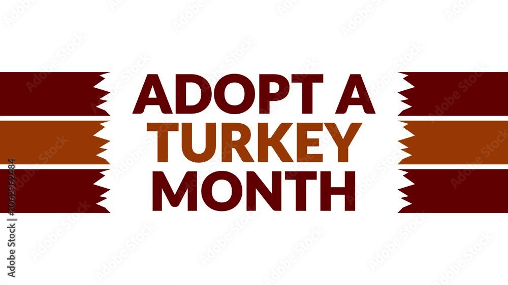 Adopt a Turkey Month In and Out text from split line animation on a ...