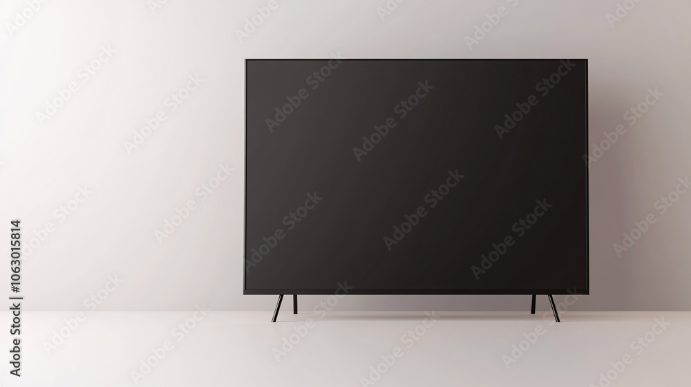 A clean, front-facing view of a jumbotron on an empty background, with ...