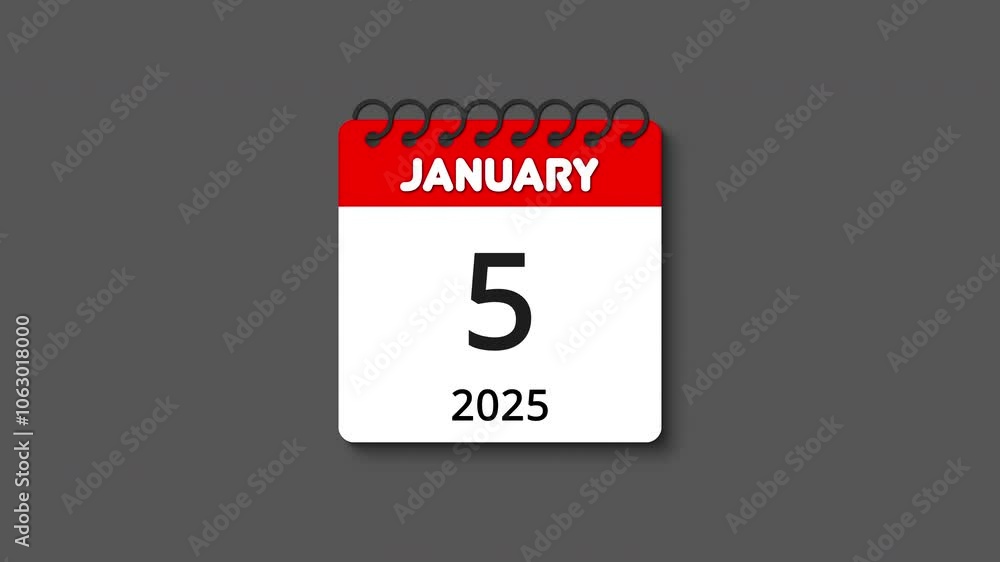 Monthly calendar with spiral ring coil binding, tear-off calendar ...