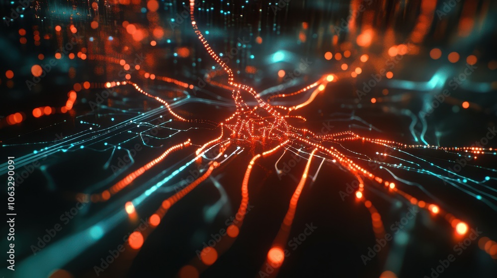 signal path, signal processing route. digital splitters, neuron logic ...