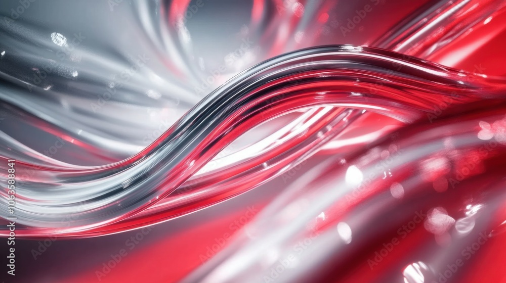 Dynamic visual of renewable energy systems, highlighting flowing curves ...