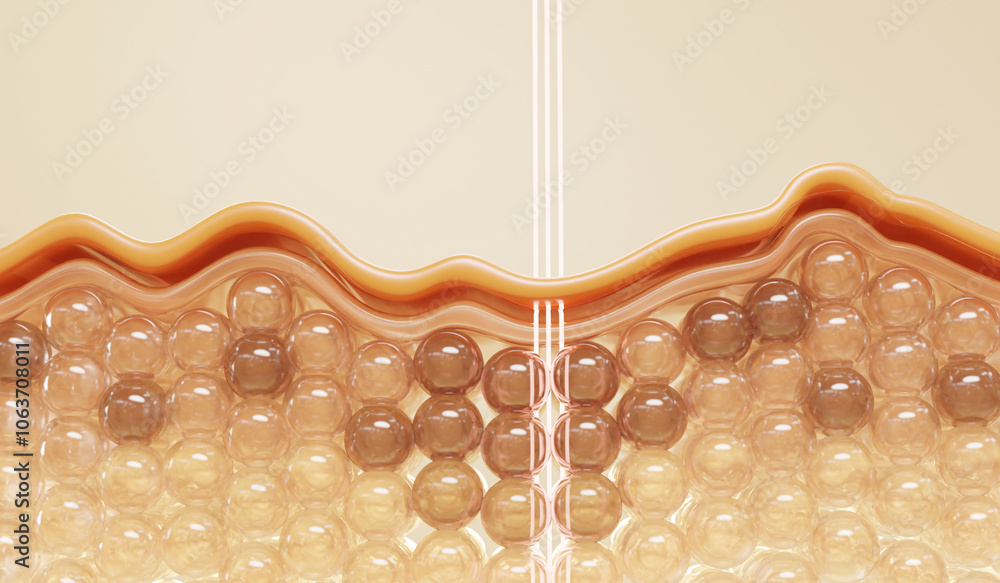 laser or serum vitamin through the skin layer for repair wrinkles and ...