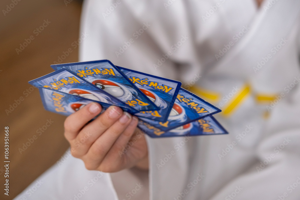 child collecting Pokemon Trading Card Game, Childhood nostalgia meets ...