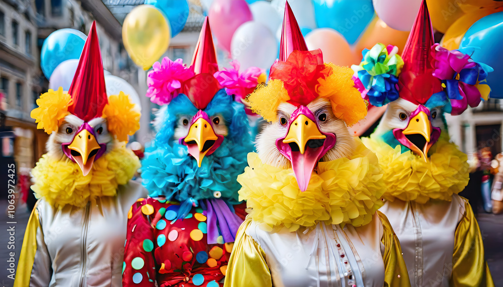 chicken, chickens, group, animals, carnival, cologne, new, close up ...