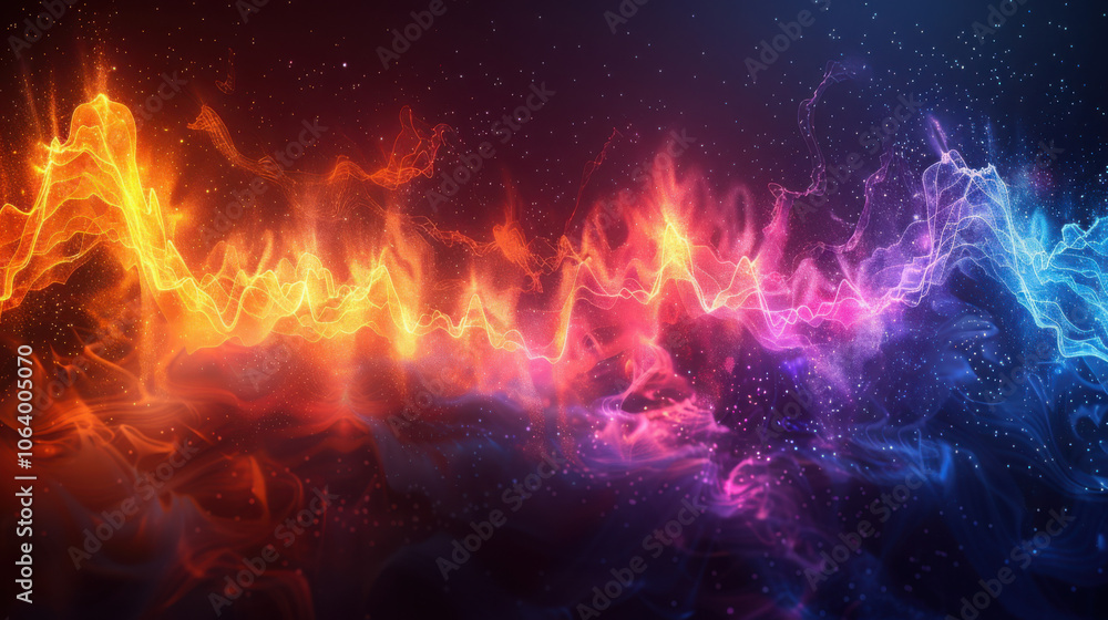 A world where sound takes physical form, with cascading melodies ...