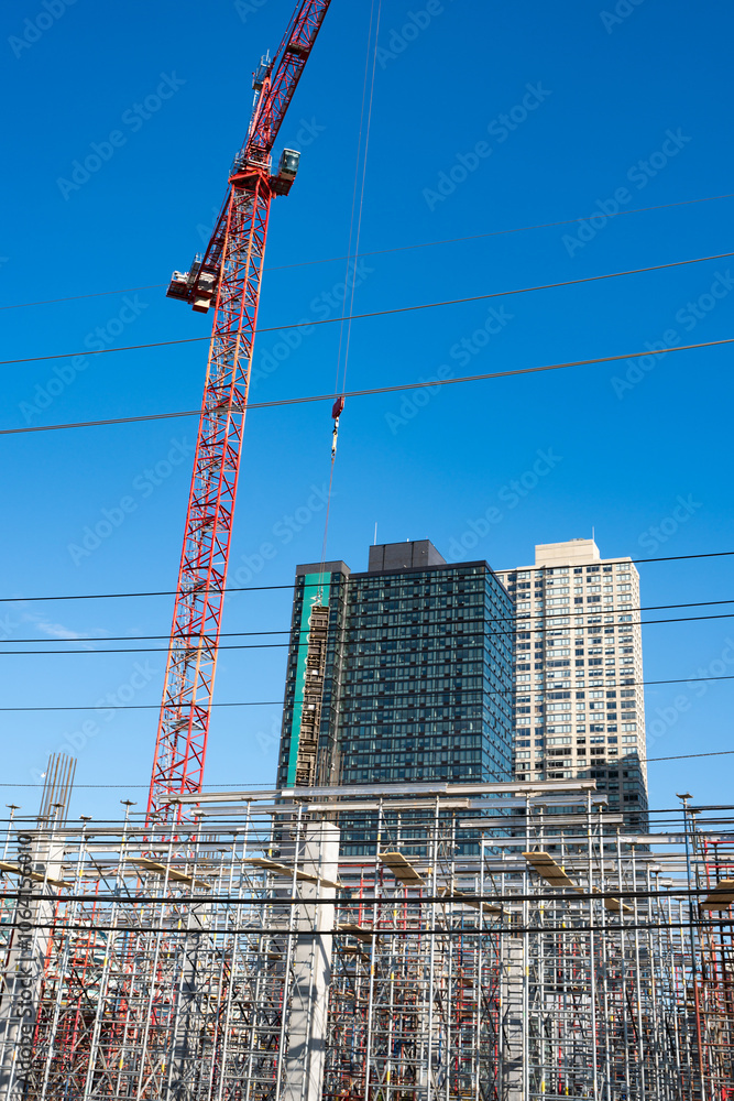 The tower crane. Industrial construction equipment. Tower Cranes ...