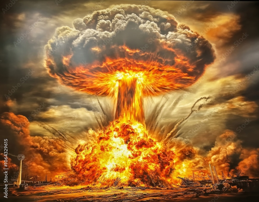 The powerful and destructive nature of nuclear bomb explosions is ...
