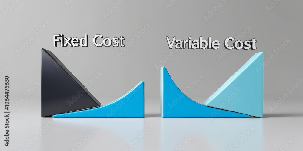 Understand fixed and variable costs through clear graphical illustrations for better financial ...