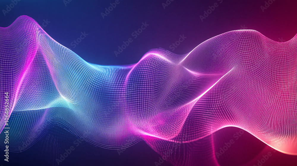 Digital network-inspired background with layered, dynamic lines and ...