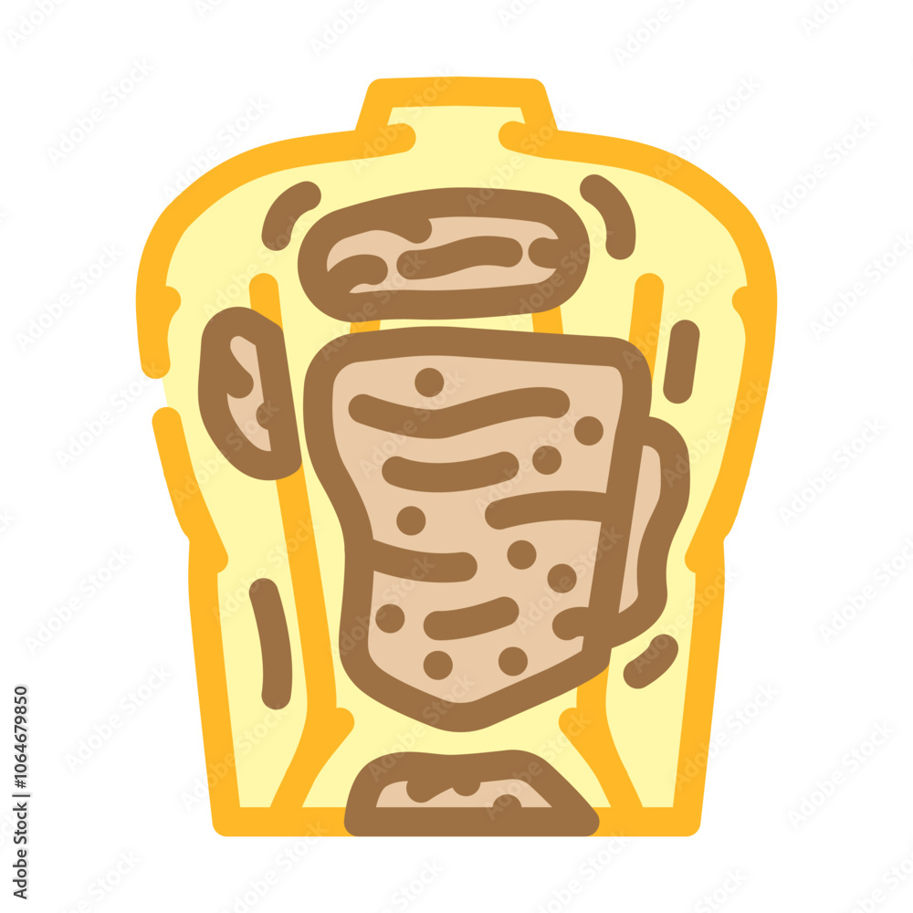 mud wrap spa therapy treatment color icon vector. mud wrap spa therapy ...