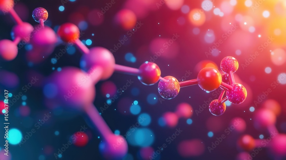 Vibrant and dynamic depicting the close up interaction between a ...