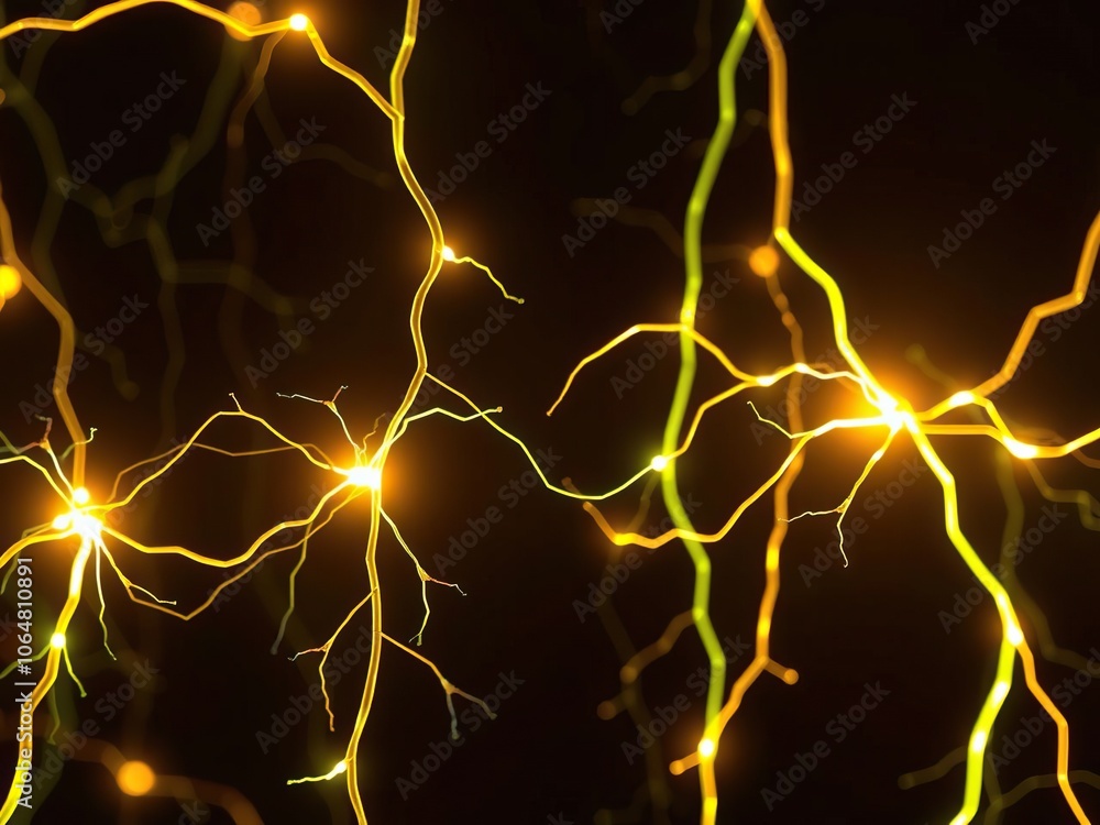 Electrical signals through the nervous system, neural activity patterns ...