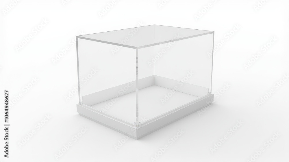 Clear acrylic display case, perfect for showcasing items in a clean and ...