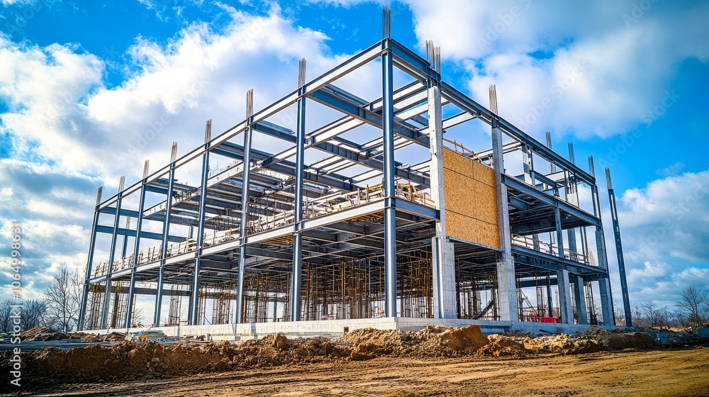 Skeletal Structure: The Framework of a New Building.Concept of ...