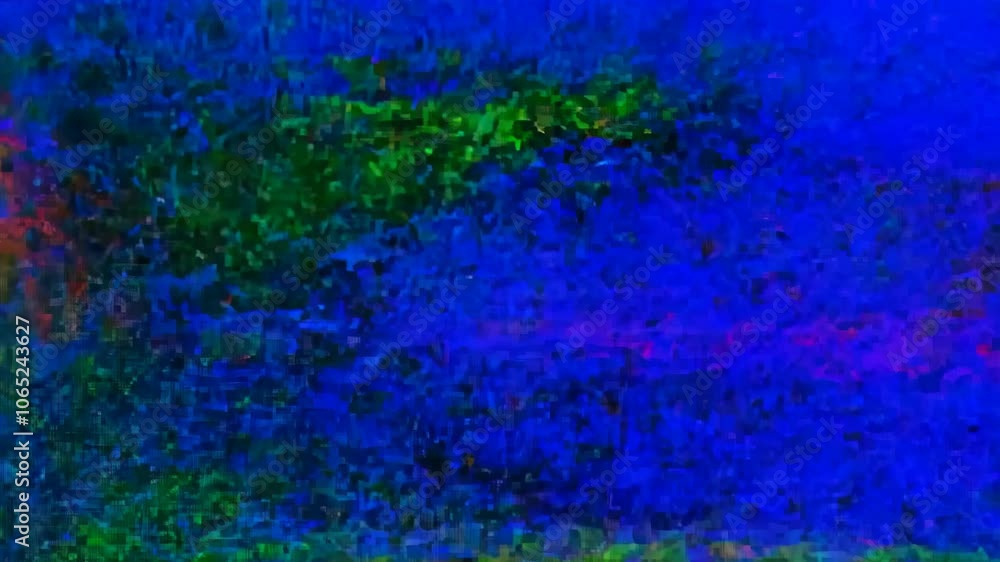 Digital or analog glitch visual effect, VHS old tape VFX, static noise ...