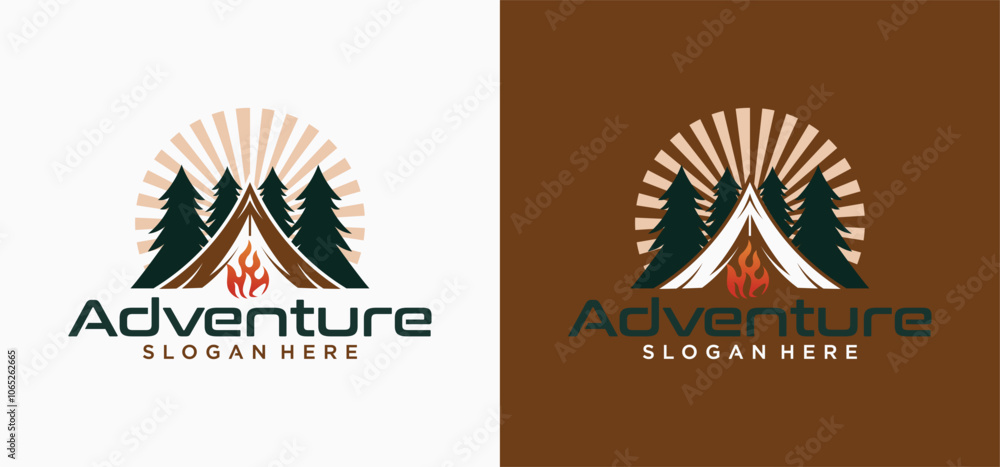 Adventurer logo design, mountain climbing logo, camping logo ...