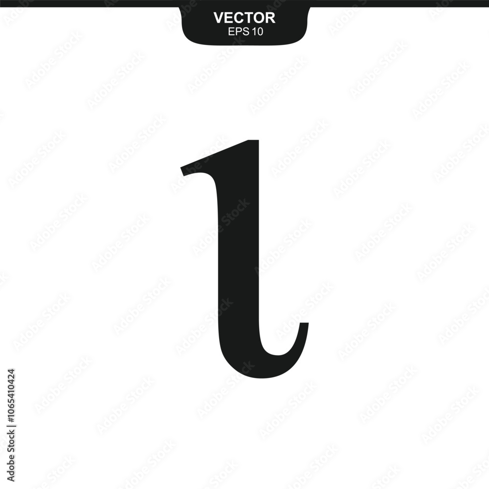 Photo & Art Print Iota lowercase symbol, third letter of the Greek ...