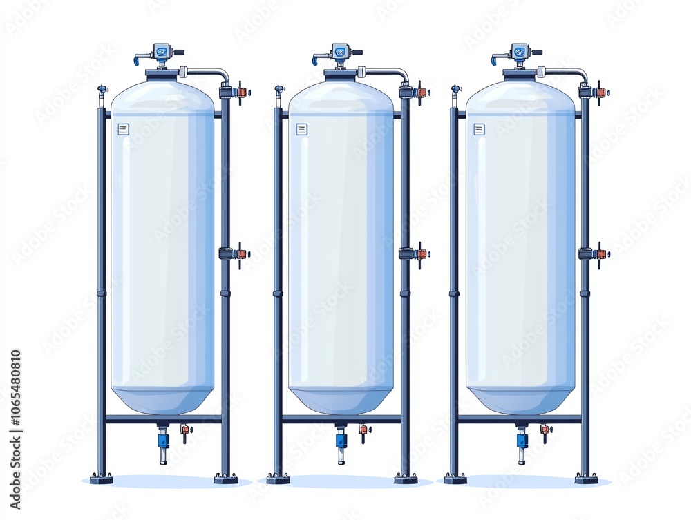 Sediment filtration tanks with multilayered screens, purity ensured ...