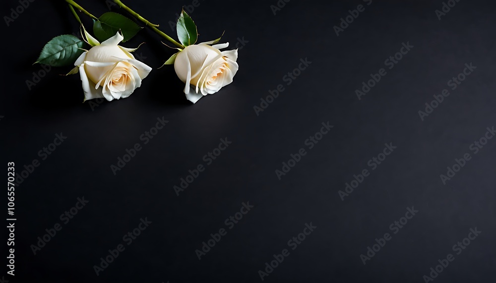 Blank condolence card, sympathy card, memorial card, greeting card with ...