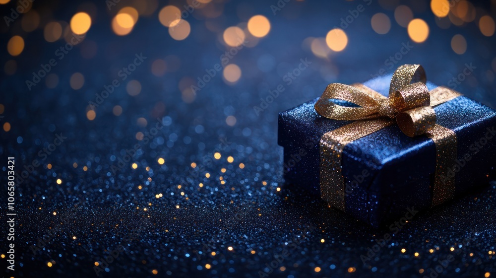 Rich royal blue glitter background with deep color saturation and ...