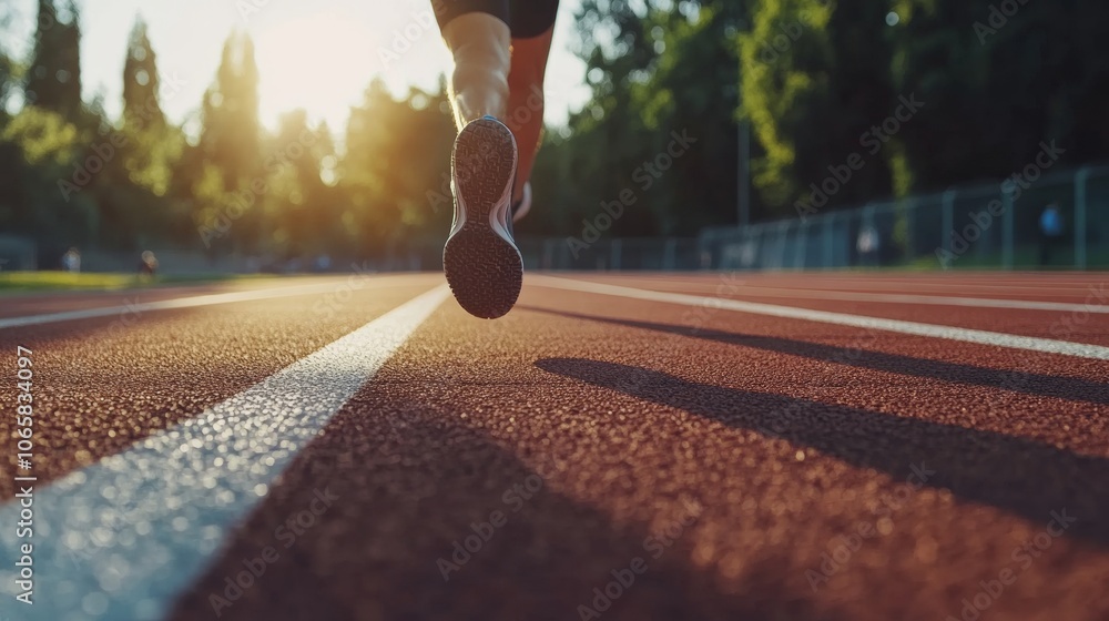 The year 2025 is marked on a running track, symbolizing new beginnings ...