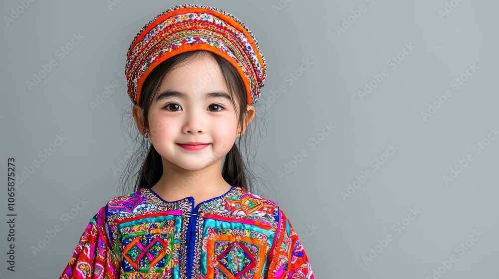 The portrait shows a female child of royalty and nobility. She is a ...
