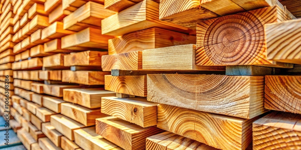 Stacked Pine Timber: Essential Resource for Furniture Production and ...