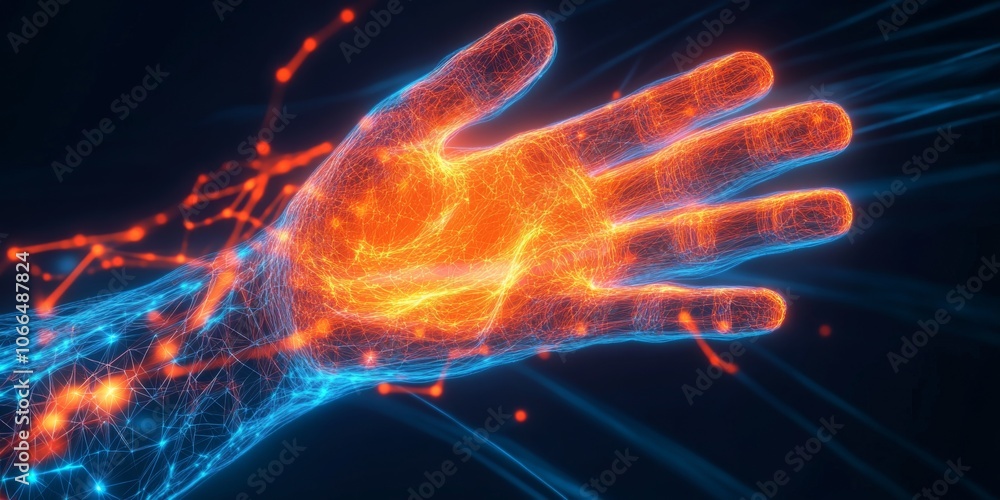 Tingling Sensation and Numbness in Peripheral Neuropathy Visual Representation of Tingling Lines ...