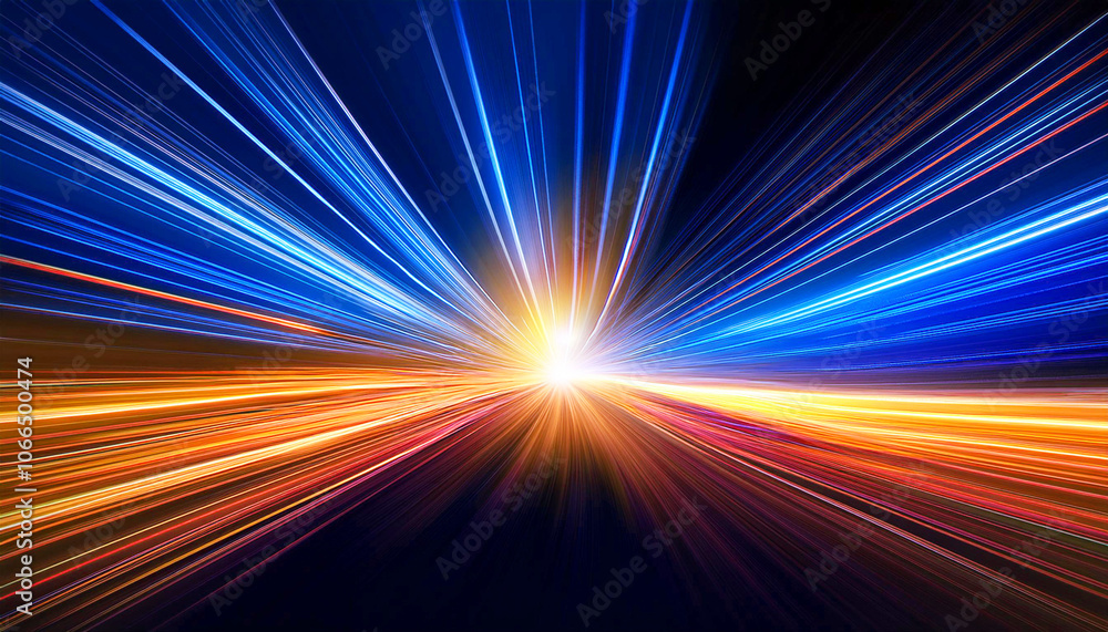 Dynamic, high-energy image showcasing vibrant neon light bursts ...