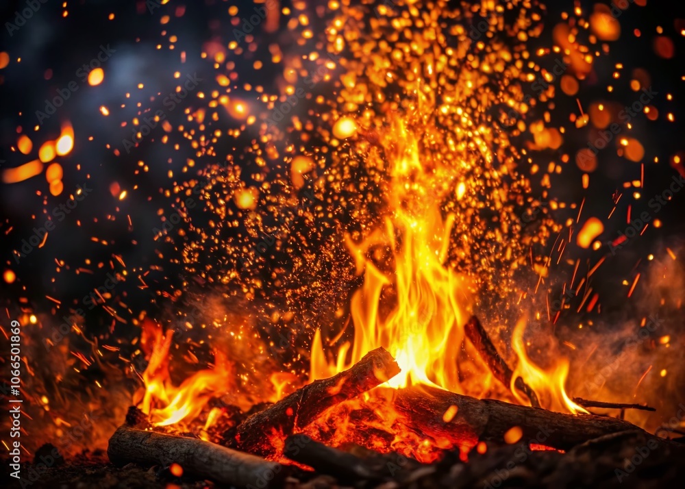 Burning Hot Sparks and Fire Particles in Low Light Vertical Video ...