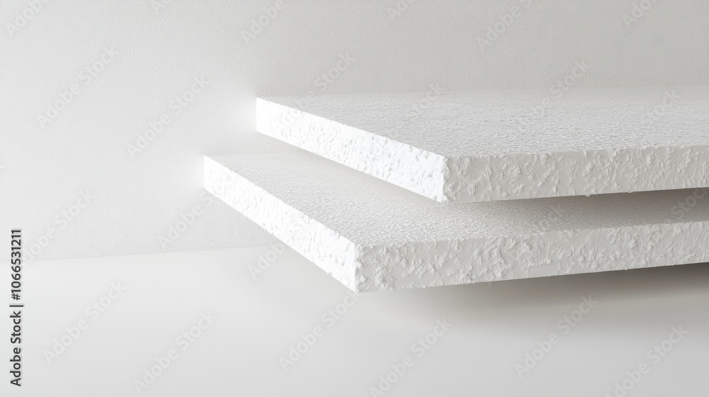 White timber edge laminated CLS dressed scantling isolated on a clean ...