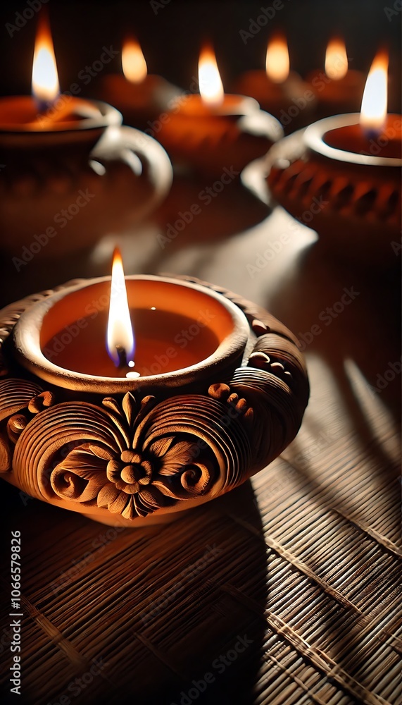 Diwali rangoli with multicolored background in neon realism style ...