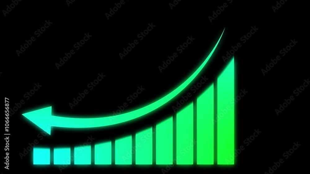 Graph Growth Chart Infographics Profit Stats Animation, Graph Growth ...