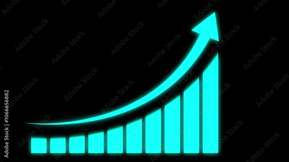 Graph Growth Chart Infographics Profit Stats Animation, Graph Growth ...