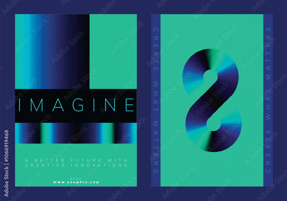 Inspirational modern design posters. Abstract creative poster template ...