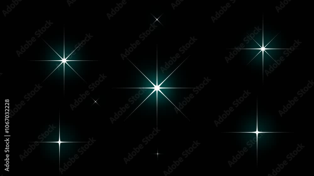 Bright shiny twinkling stars in the night sky. sparkling stars ...