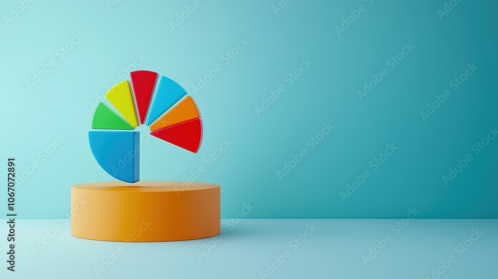 Customer demographics dashboard, with age and location pie charts Stock ...