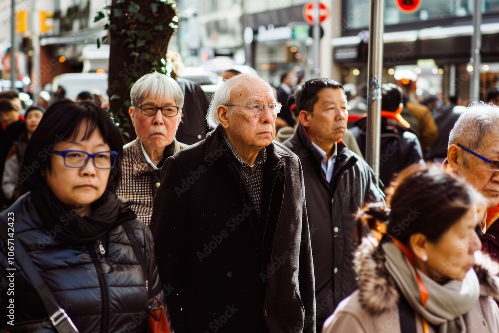 Unidentified Japanese people in Tokyo. Tokyo is the capital of Japan ...