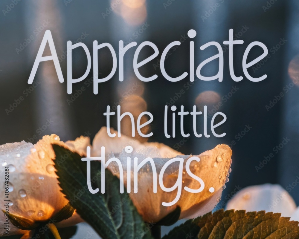 Embrace and celebrate the beauty of life by appreciating the little ...