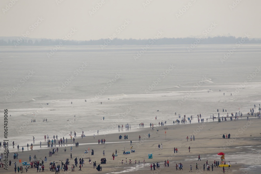 Cox's bazar beach.Cox's Bazar beach is the longest sea beaches in the ...