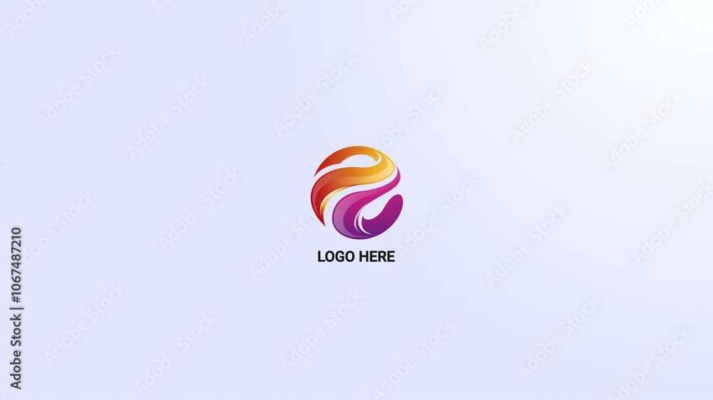 creative 3d new logo reveal animation template, Water electric splash glowing hyper energetic ...